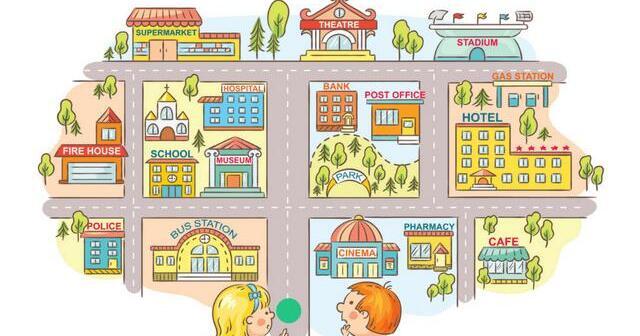 TEST "Getting Around Town: vocabulary and prepositions of place" (Unit ...