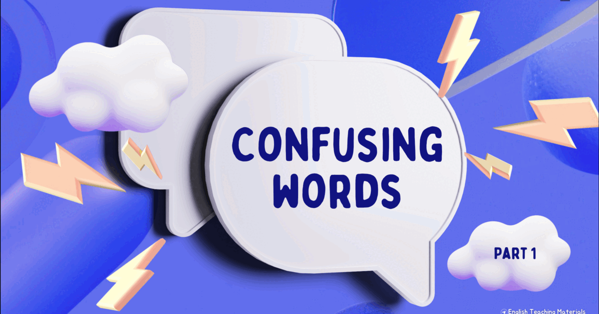 Presentation Confusing Words | NMT Edition. Part 1 | Інтерактивні ...