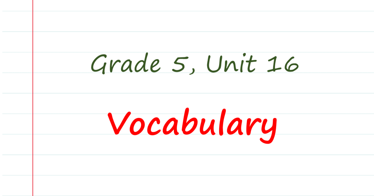 Prepare 5. Unit 16. Vocabulary | Тест на 13 запитань. Англійська мова
