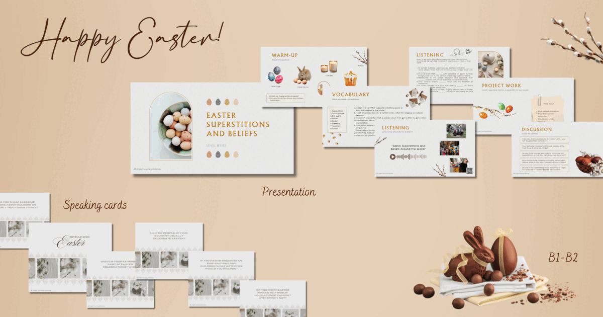 Easter Superstitions and Beliefs + Speaking Cards. B1-B2🐥 ...