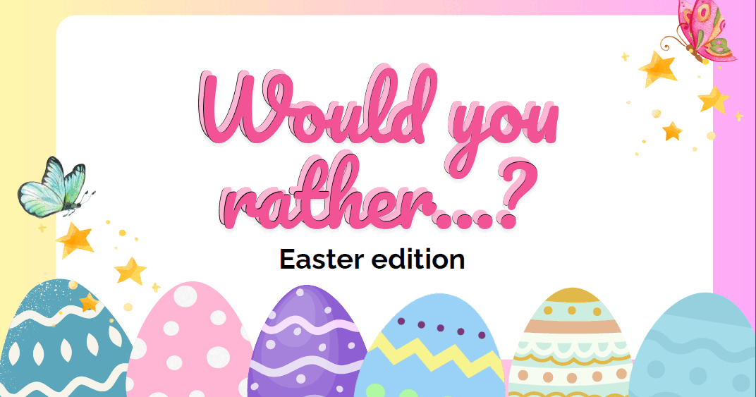 Easter Speaking cards: Would you rather...? | . Різне