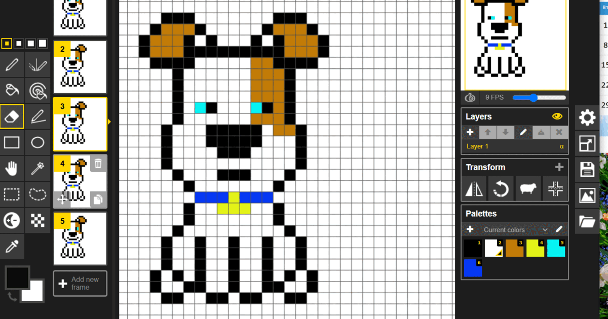 Растрова анімація. Створення GIF-анімації на сайті piskelapp | Тест на ...