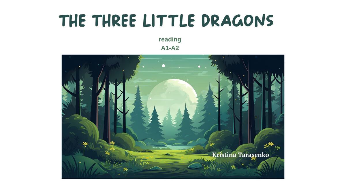 The three little dragons | Презентація. Англійська мова
