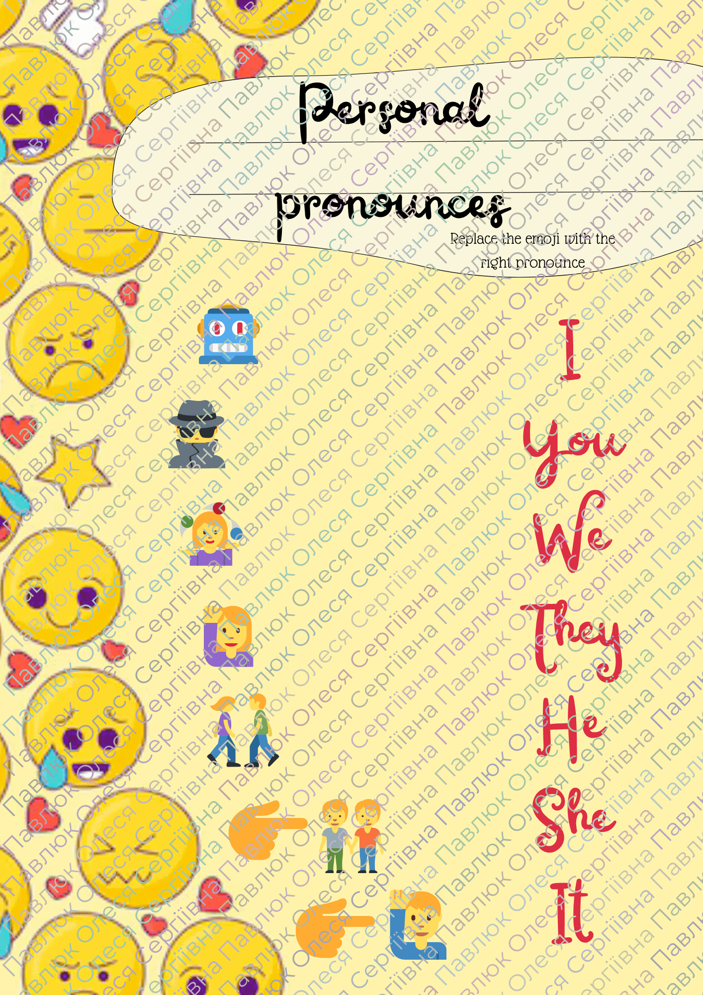 Emoji. Tasks for English lessons | Інші методичні матеріали. Англійська ...