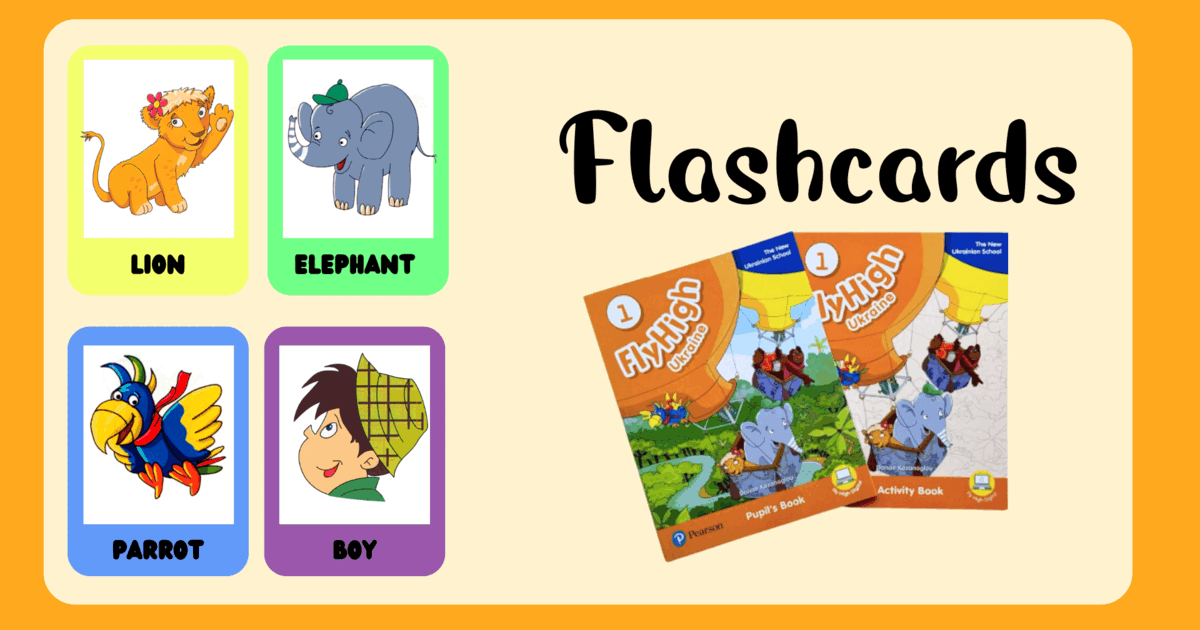 Flashcards Fly High 1 | Інші матеріали. Англійська мова