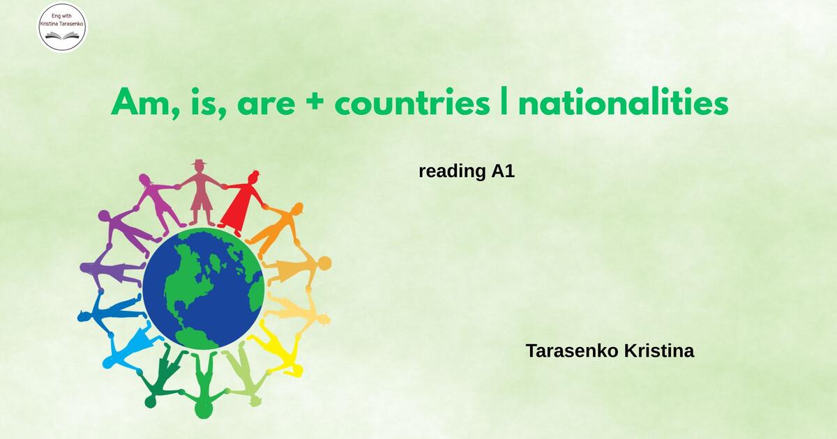 am|is|are + countries|nationalities | Презентація. Англійська мова